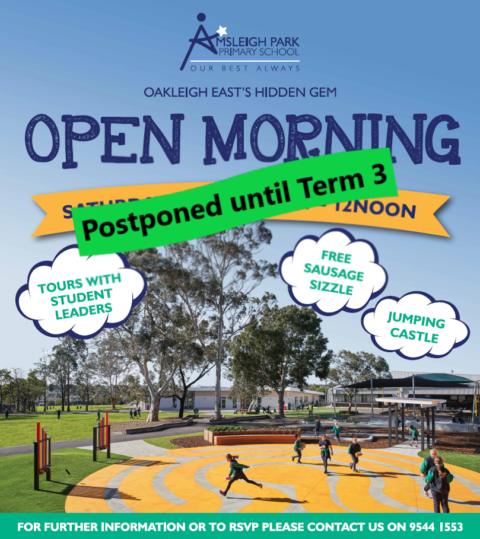 Open Morning – Postponed | Amsleigh Park Primary School